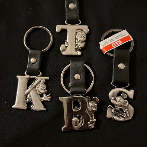 Disney | Other | Vintage Brass Mickey Mouse Letter Keychain | Poshmark